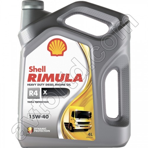 Shell Rimula R4X 15w40 турбодизель 4л (мотор.масло)